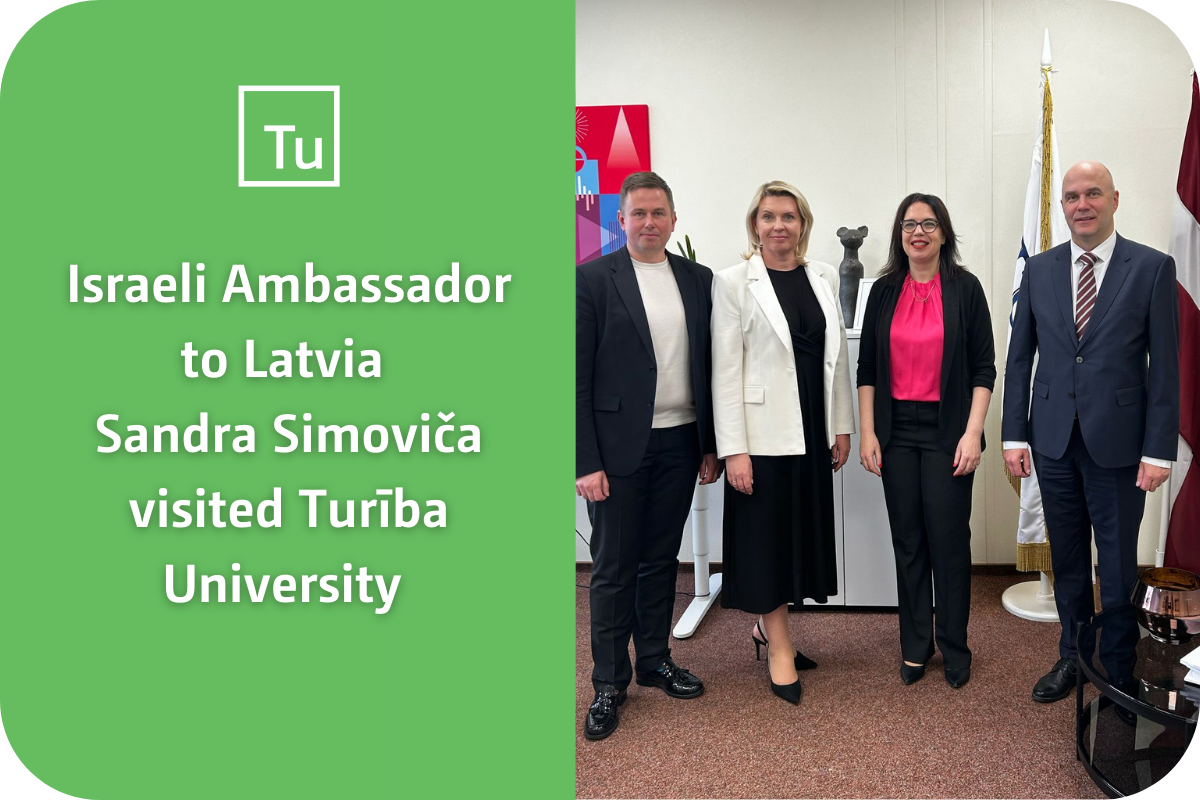 Israeli Ambassador to Latvia Sandra Simović visited Turība University ...