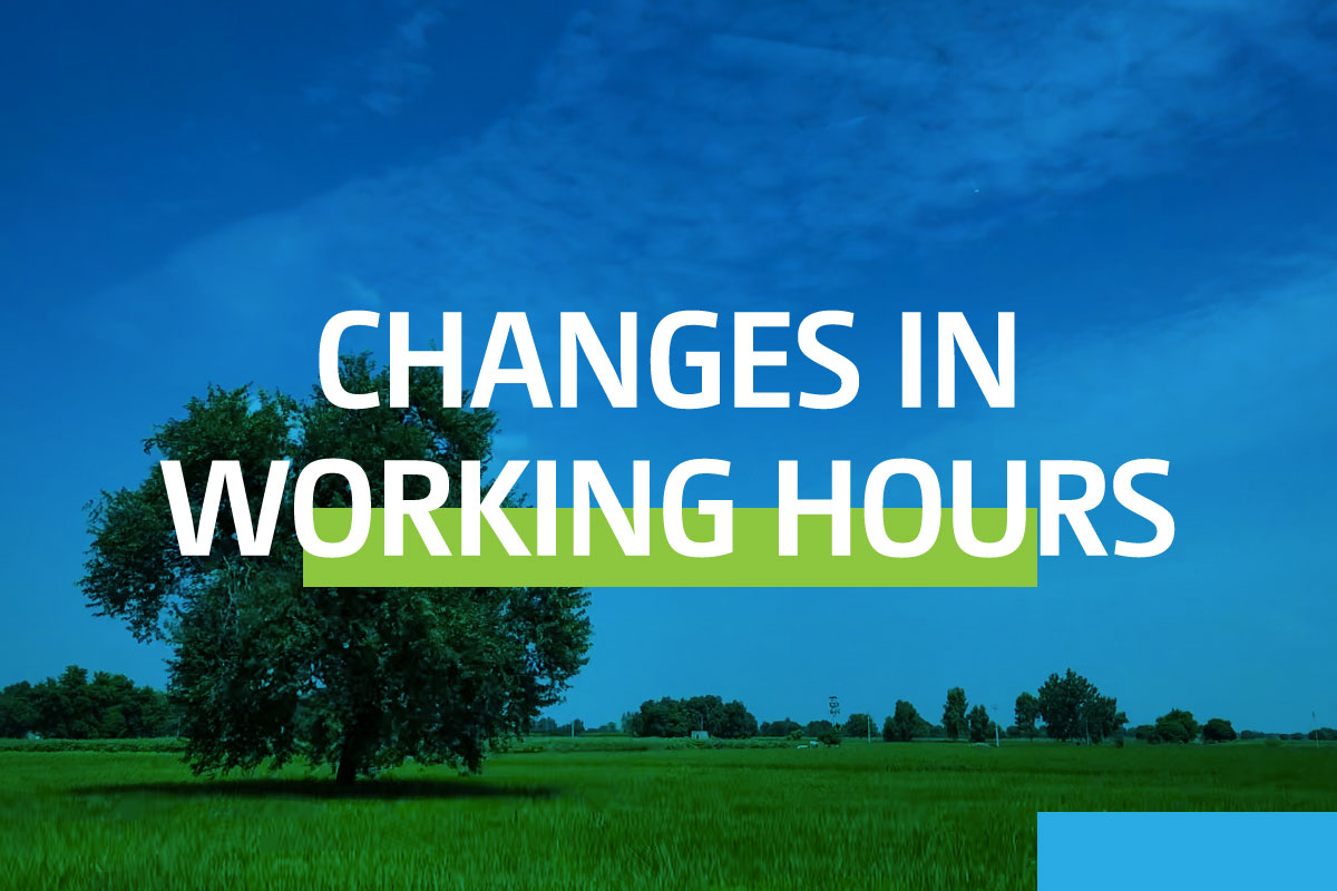 Working time during the summer - 09.07.2020 - NEWS - Turība University