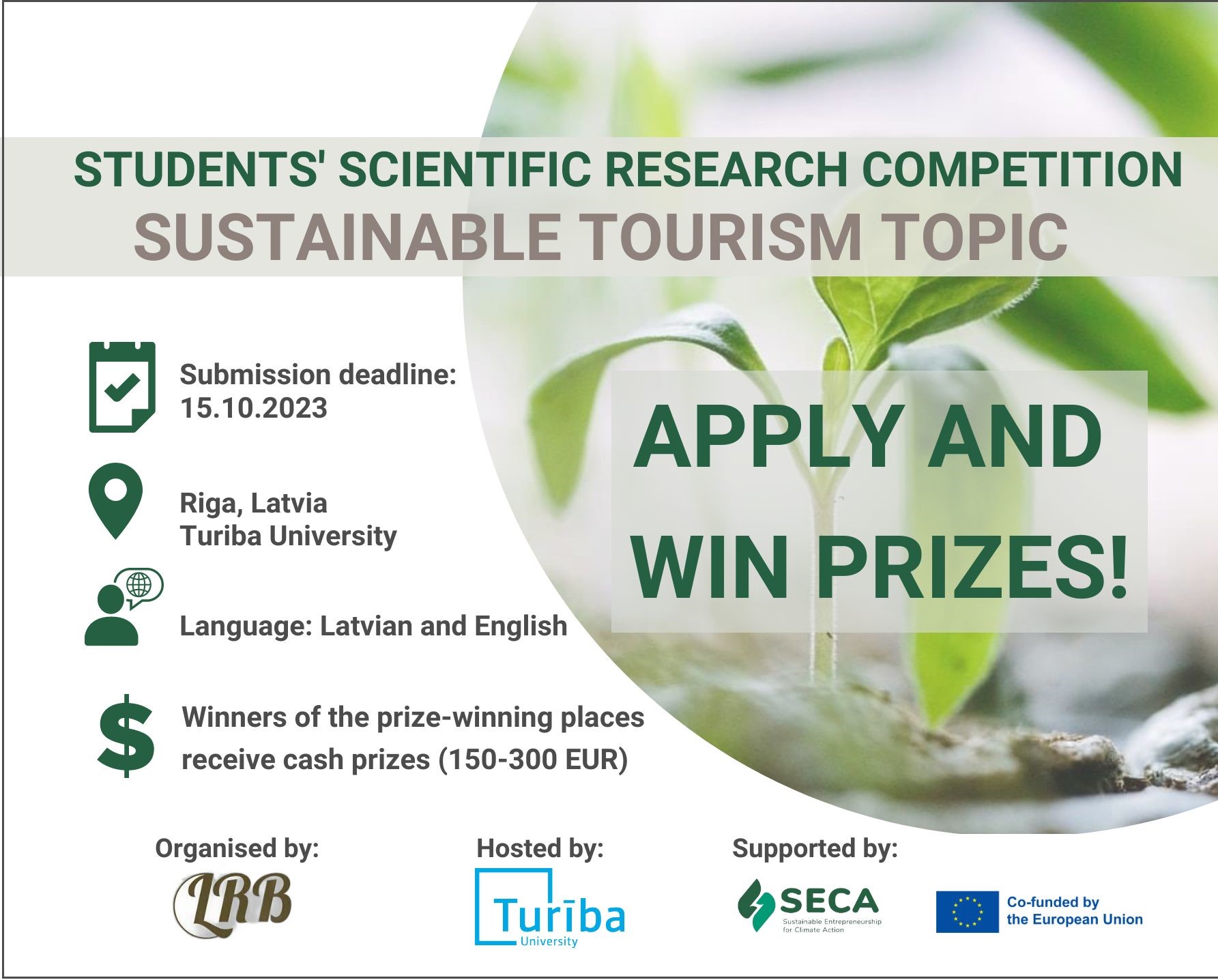 STUDENTS' SCIENTIFIC RESEARCH COMPETITION SUSTAINABLE TOURISM TOPIC ...