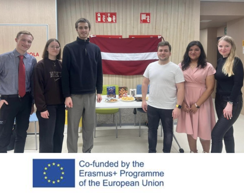 Students of the Turība University participate in the "BEYOND" seminar ...