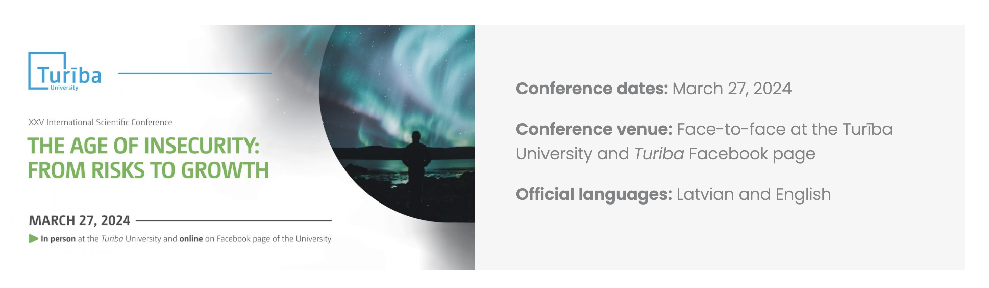XXV International Scientific Conference of Turiba University “THE AGE ...
